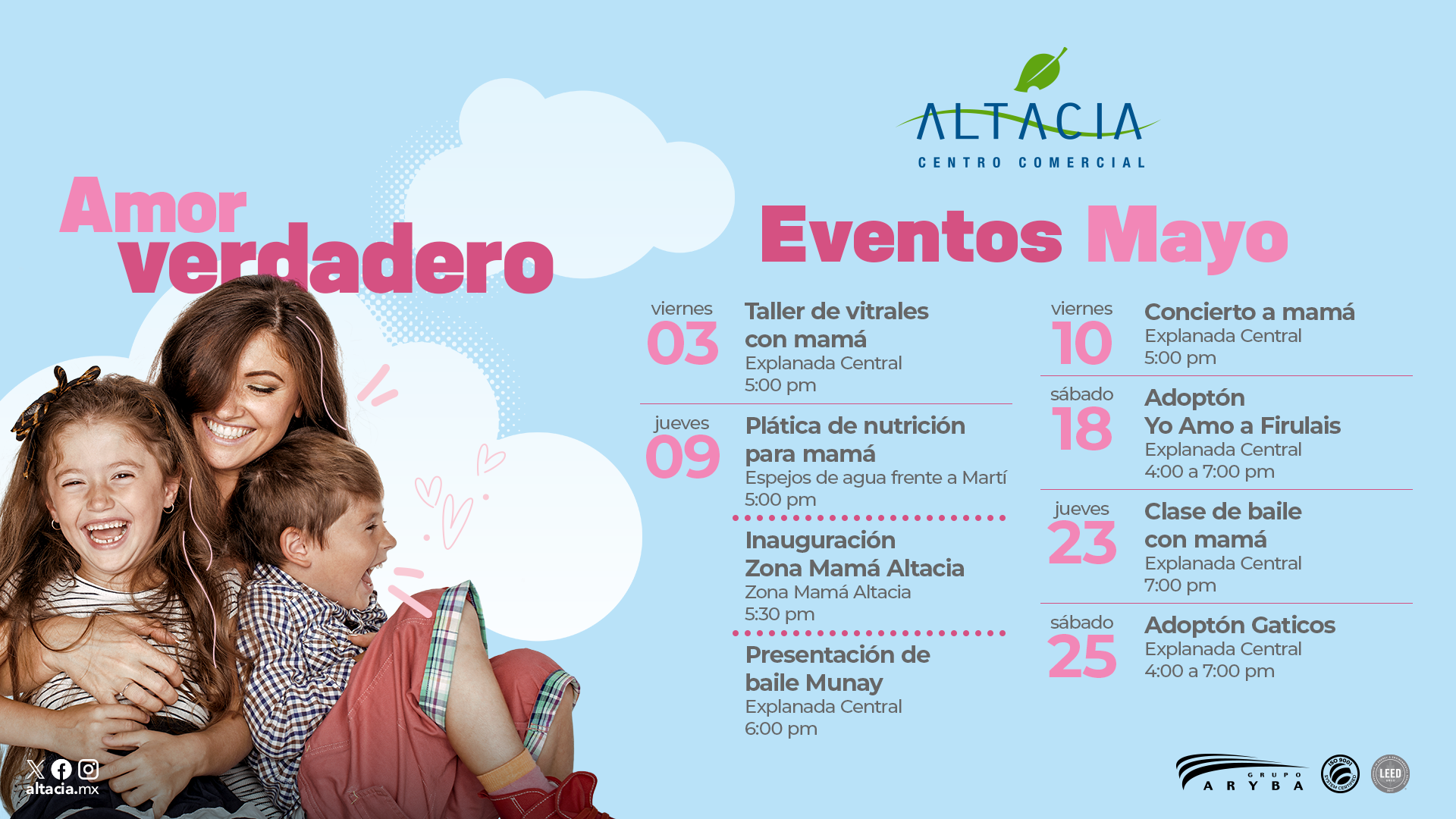 Eventos mensuales | Altacia centro comercial